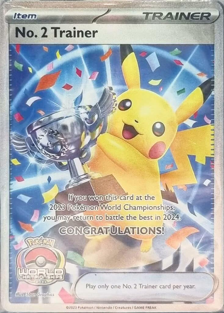 トロフィーカード《No.1 Trainer》《No.2 Trainer》《No.3 Trainer》判明！『ポケモンWCS2023』TOP4賞品【プロモ｜ポケカ速報】 | 第二倉庫跡地